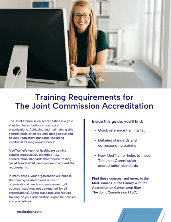 Free Guide | Training Requirements for The Joint Commission Accreditation